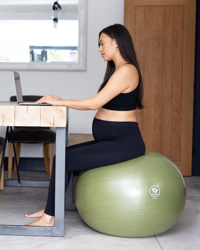 Birthing Ball | Pregnancy Exercise & Labour 65cm 75cm - BABYGO® - Olive